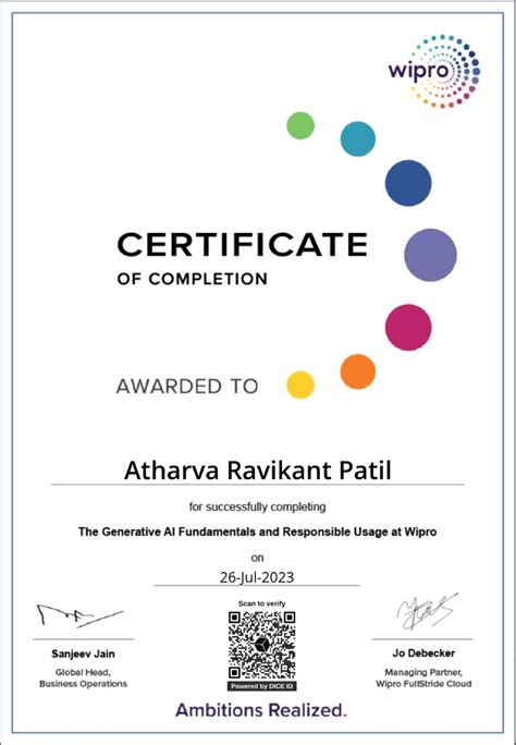 Atharva Patil On Linkedin Wipro Wiproite Wiprocareers