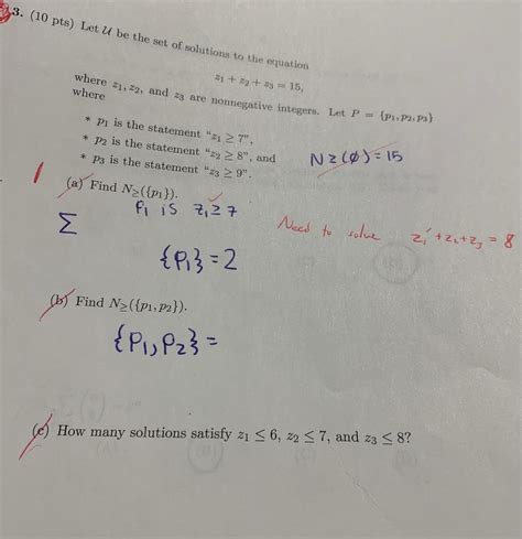 Solved Let U Be The Set Of Solutions To The Chegg