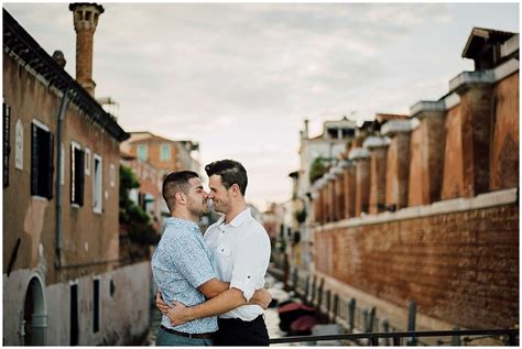Justin Stephen Wedding Proposal In Venice Same Sex Engagement Italy Serena Genovese