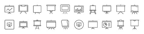 프리젠 테이션 보드 개요 표지판 컬렉션 편집 가능한 스트로크 인포그래픽 기사 서적 전단지 배너에 적합 선 아이콘에 대한 스톡