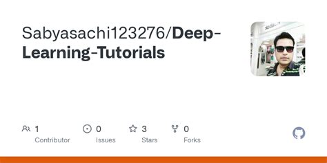 GitHub Sabyasachi Deep Learning Tutorials