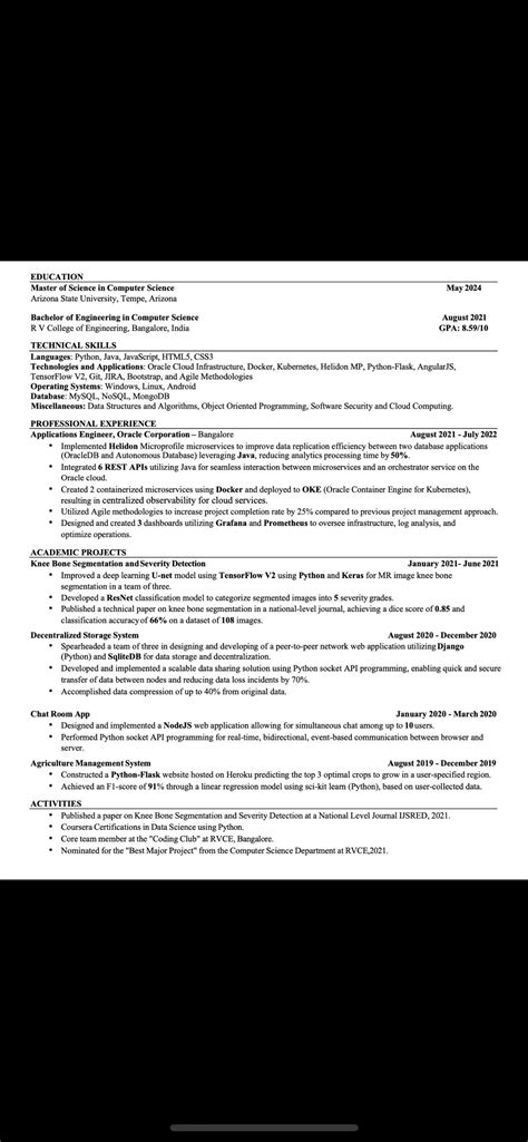 Applying To New Grad Software Roles R Resumes