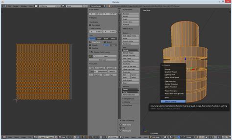 Uv How Do I Unwrap A Cylindrical Object Blender Stack Exchange