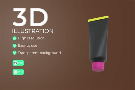 Toothpaste 3d Icon Illustration Design Premium Psd