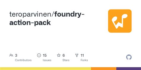 Github Teroparvinenfoundry Action Pack