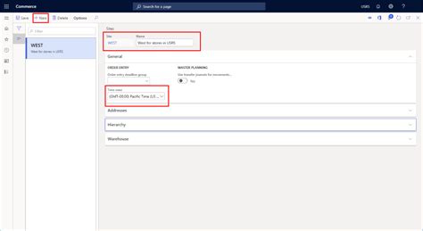 设置仓库 Commerce Dynamics 365 Microsoft Learn