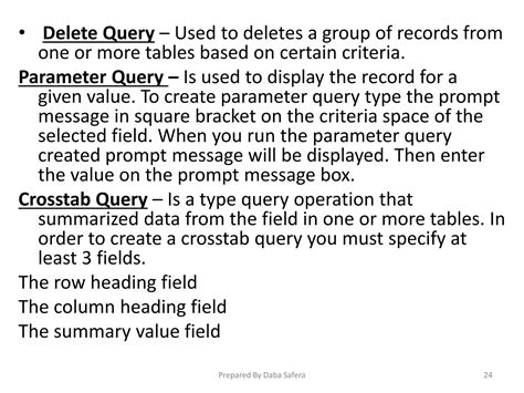 Operate Database Application Pptx