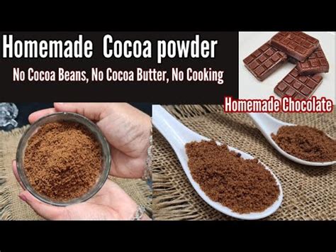 Homemade Cocoa Powder Without Cocoa Beans How To Make Cocoa Powder At
