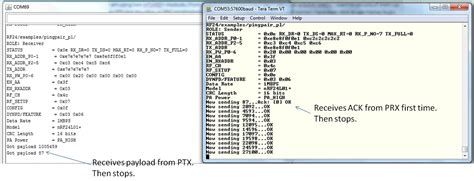 Problem With Nrf24l01 Sending With Ackpayload Maniac Bug Library Used Networking