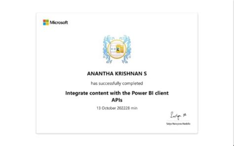 Anantha Krishnan S On Linkedin Powerbi