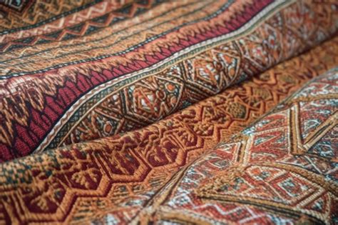 Premium Ai Image Closeup Of Tightly Woven Fabric With Intricate