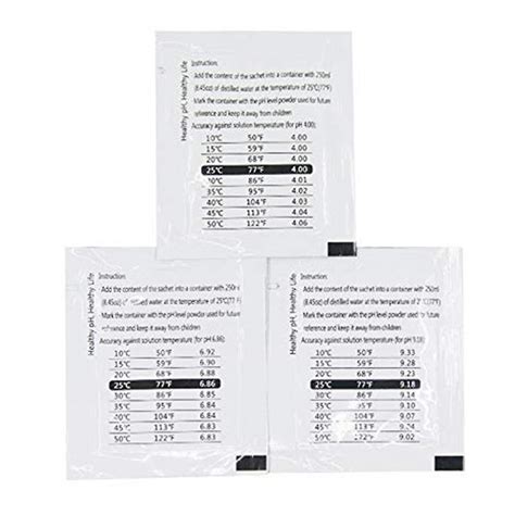 15 Pack Ph Meter Buffer Solution Powder 6 86 4 00 9 18 Ph Calibration Solution Packets For