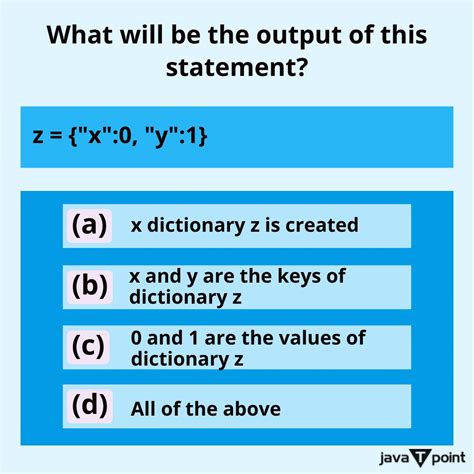 what will be the output of this code tpoint tech posted on the topic