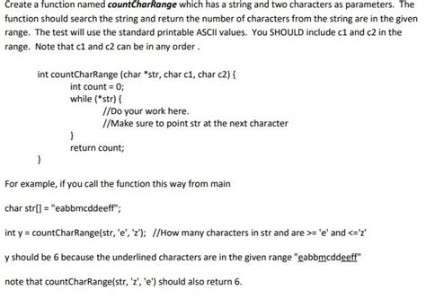 Solved Create A Function Named Countcharrange Which Has A
