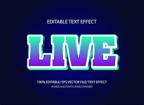 Premium Vector Vector Live Editable Text Effect