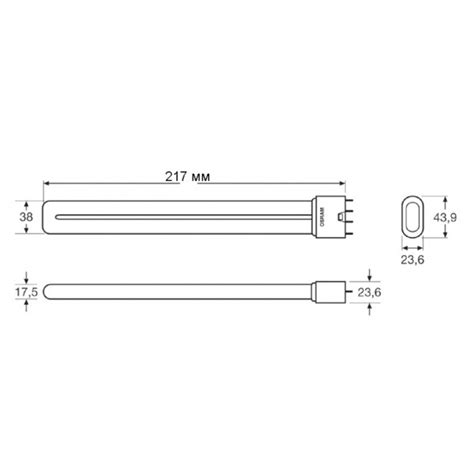 Лампа Osram Dulux L 18W/954 DE LUXE 2G11 дневной свет - купить ...