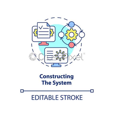 Constructing System Concept Icon Stock Vector 5005133 Crushpixel