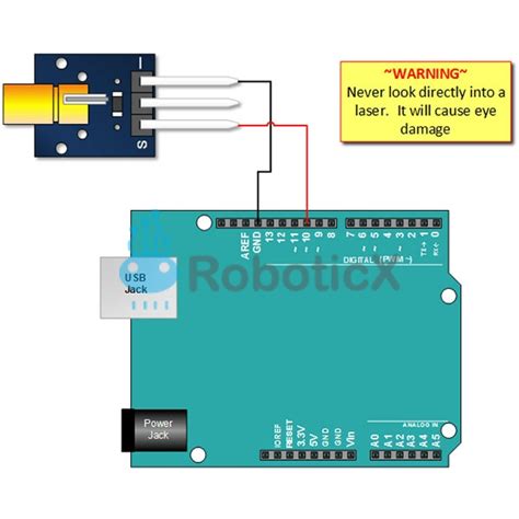 650nm laser 5v 5mw module roboticx