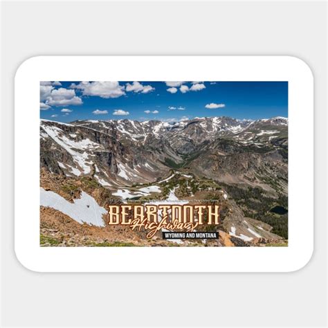 Beartooth Highway Wyoming And Montana Beartooth Highway Sticker