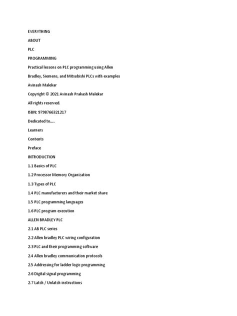 Dfc Pdf Programmable Logic Controller Computing