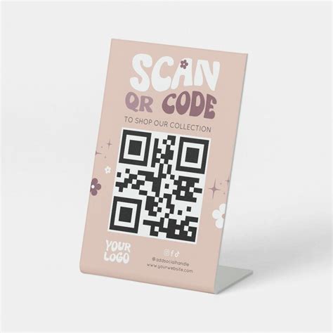 Groovy Retro Trendy Social Media Website Qr Code Coding Postcard Design Inspiration Sticker