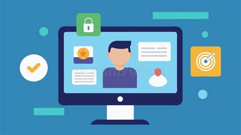 User Dashboard A Computer Screen Displaying A Userfriendly Dashboard With Icons For Identity