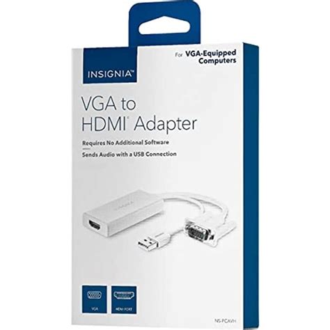 Insignia Computers Laptops Parts Insignia Nspcavh Vga To Hdmi Adapter White Poshmark
