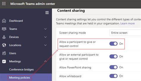 how to request control in microsoft teams share your