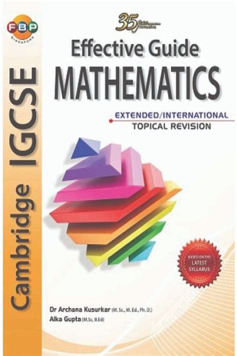 Cambridge Igcse Effective Guide Mathematics Extended Topical Revision Lazada