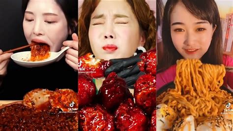 اجمد تجميعه ل فيديوهات بنات بتاكل نودلز كوري الحار مين بيحبه Youtube