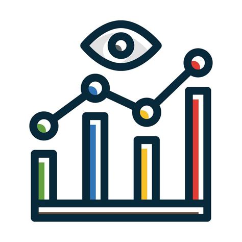 Data Visualization Vector Thick Line Filled Dark Colors Vector Art At Vecteezy