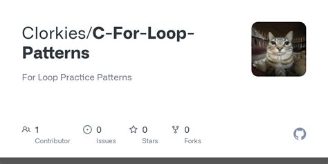 github clorkies c for loop patterns for loop practice patterns