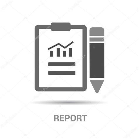Business Report Icon Stock Vector Image By Ibrandify 93833524