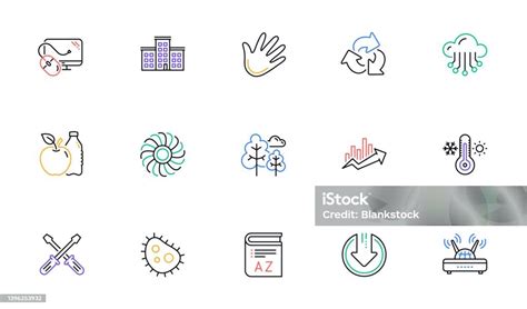 회사 건물 팬 엔진 및 이익 차트 선 아이콘 제트 터빈 풍력 에너지 선형 아이콘 세트입니다 벡터 0명에 대한 스톡 벡터 아트 및 기타 이미지 Istock