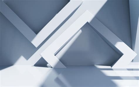 Premium Photo White Abstract Architecture Background 3d Rendering