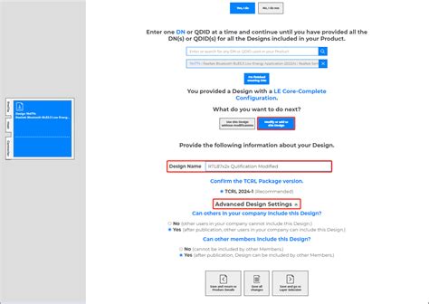 Bluetooth Qualification RTL H SDK V Documentation