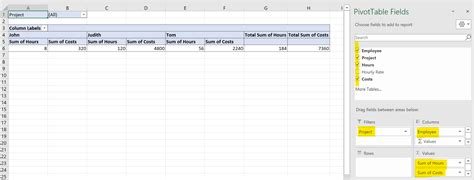 Time Tracking In Excel Project Hours