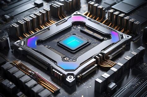Premium Ai Image Cpu Socket On The Motherboard Toned Image
