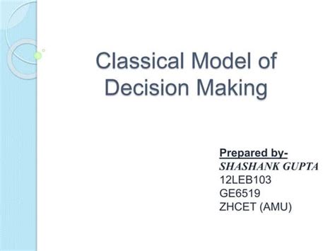 Decision Making Model Pdf
