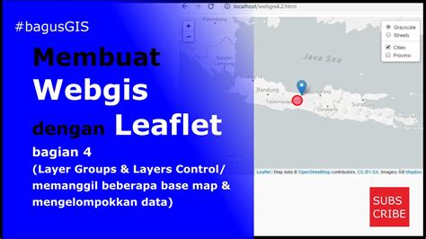 Membuat WebGIS Dengan Leaflet Bagian 4 Layer Groups Layes Control YouTube
