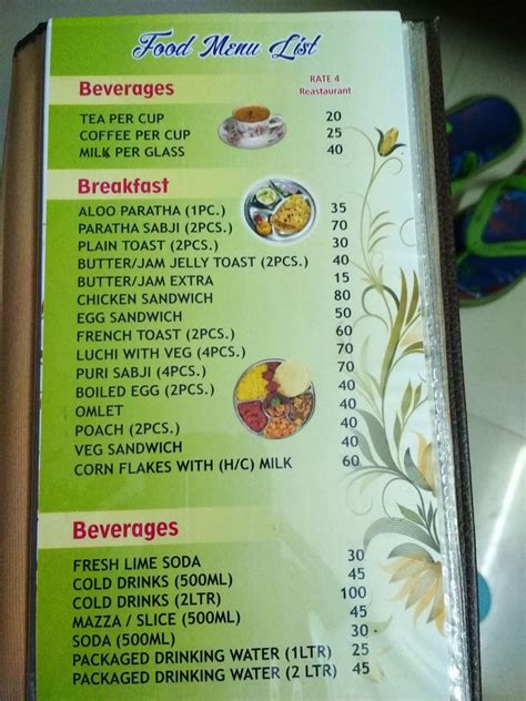 Menu At The Bite Restaurant Digha