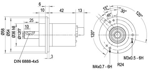Wachendorff Automation Encoders Encoder Absolute Canopen Single Turnmulti Turn Clamping