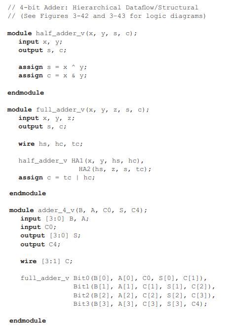 Solved Compile And Simulate The 4 Bit Adder In Figure 3 50 Apply