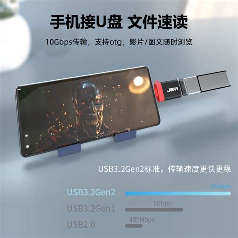 Jeyi佳翼typec转usb3 1接口otg转接头适用安卓手机电脑数据线连u盘转换器 虎窝淘