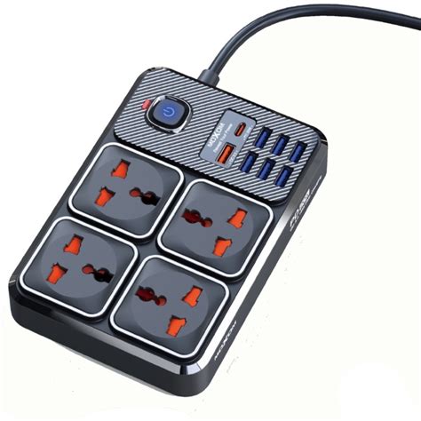Moxom Mx St17 Extension 2500w Max 4 Power Socket 7 Usb 1 Pd Type C 20w Game Bros Lb