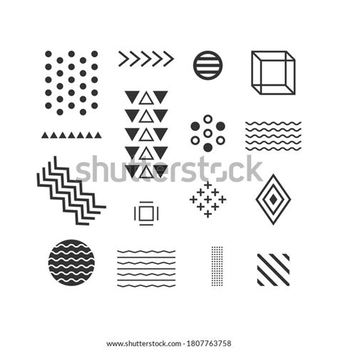 Shapes Vector Set Geometric Shapes Set Stock Vector Royalty Free 1807763758 Shutterstock
