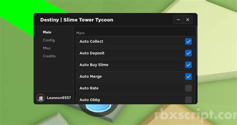 Slime Tower Tycoon Auto Merge Auto Collect Auto Deposit Scripts