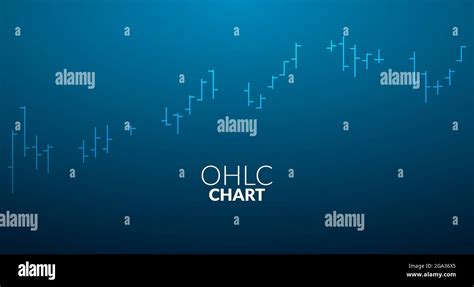 Ohlc Chart Business Line Stick Analytics Graph Infographic Stock Vector