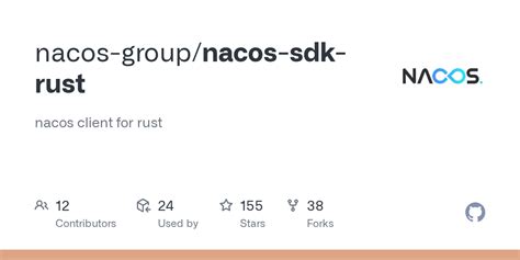 Github Nacos Groupnacos Sdk Rust Nacos Client For Rust