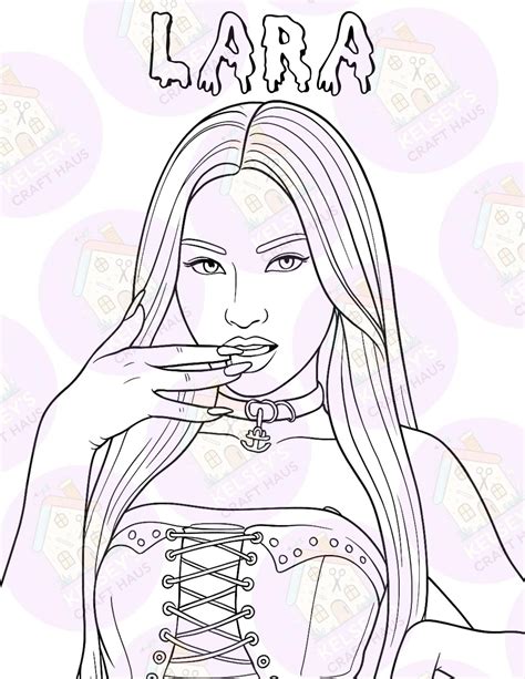 Katseye Memebers Coloring Pages 9 Page Printable Coloring Book